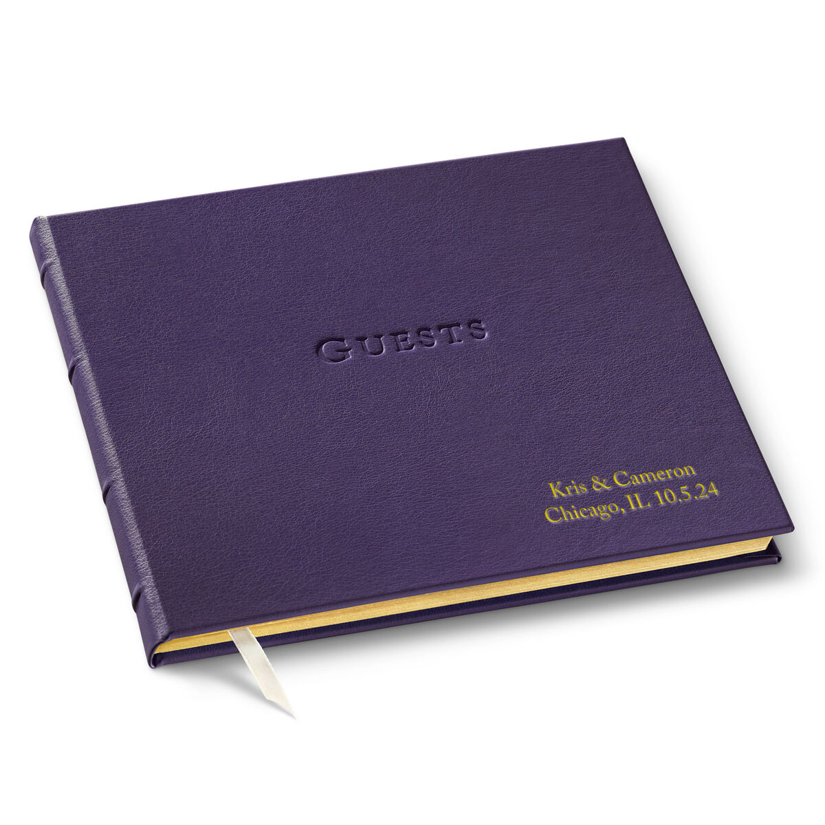 Hardcover Leather Guest Book