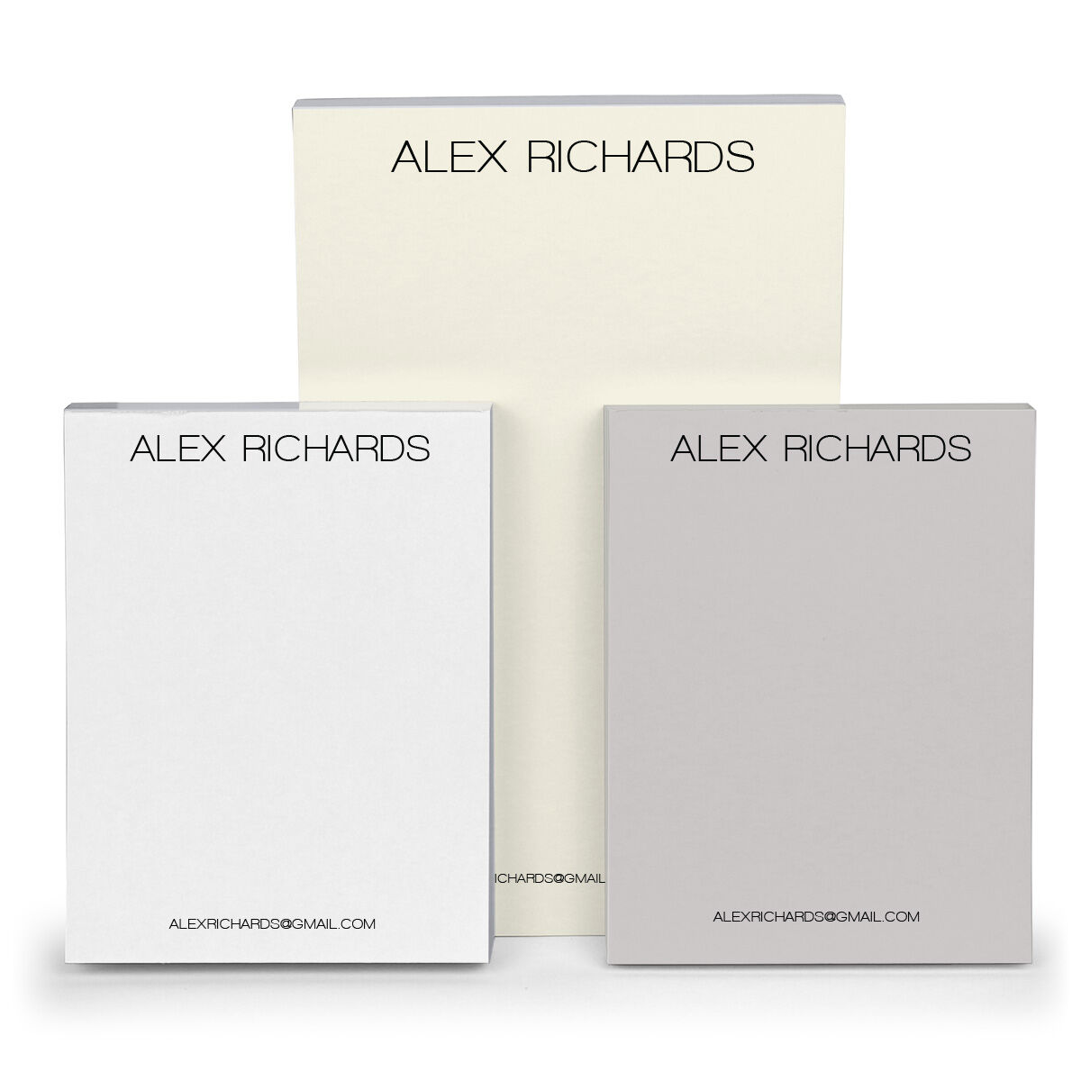 Custom Modern Large Name Notepad Set