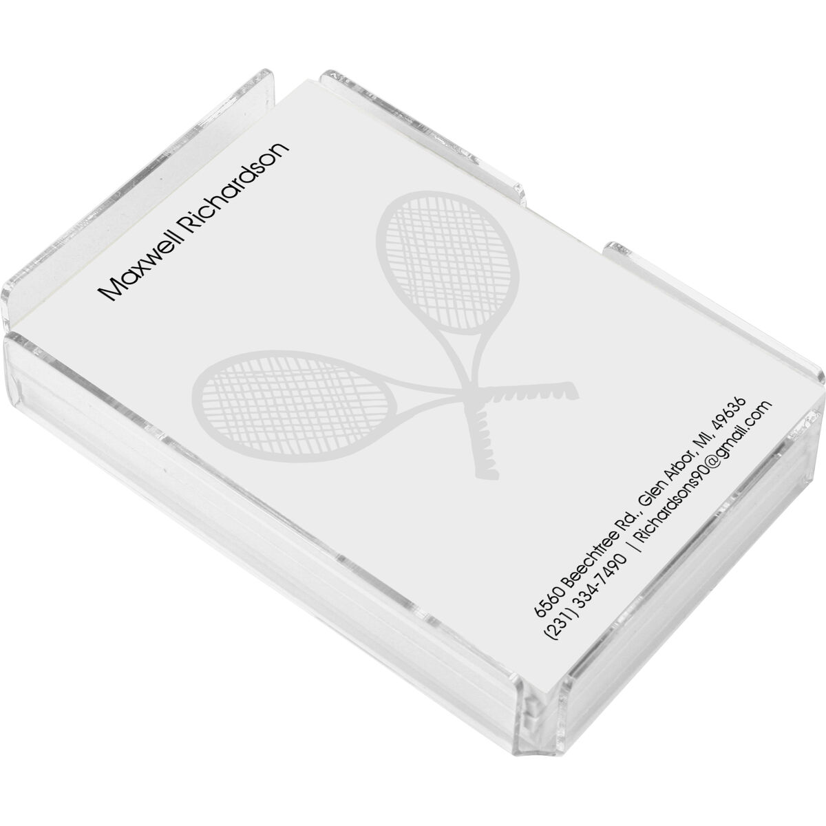 Custom Screened Tennis Racquets 4x6 Post-it® Notes