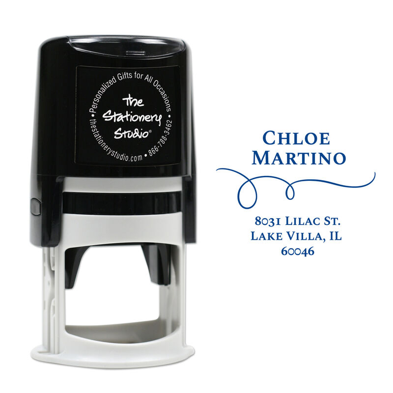 Custom Swirl Self-Inking Stamp
