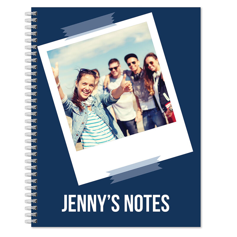 Personalized Retro Photo Spiral Notebook