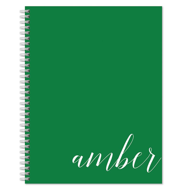 Personalized Large Name Spiral Notebook