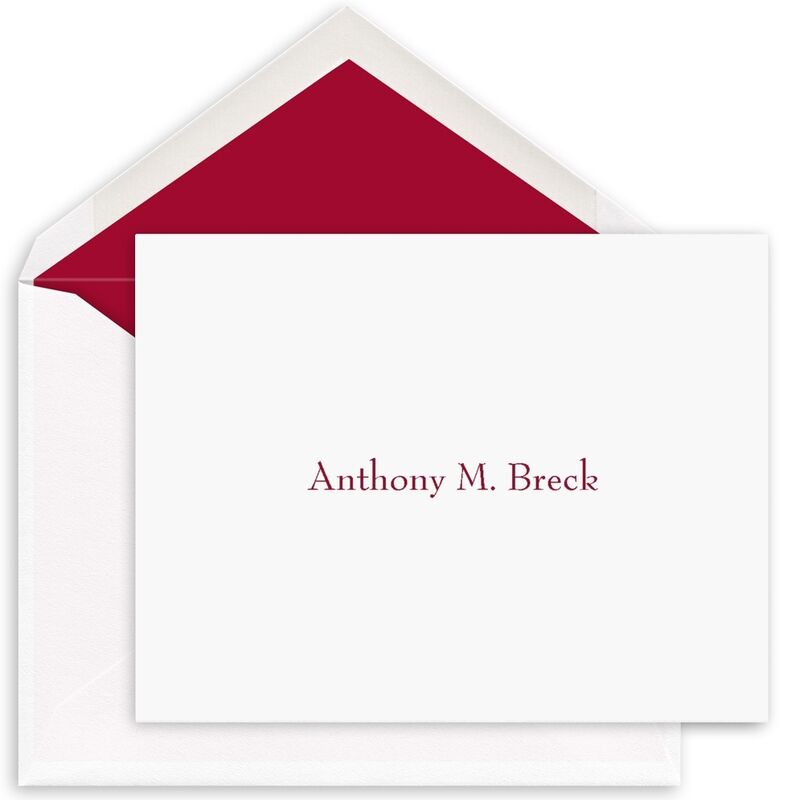 Personalized Breck Folded Note Cards
