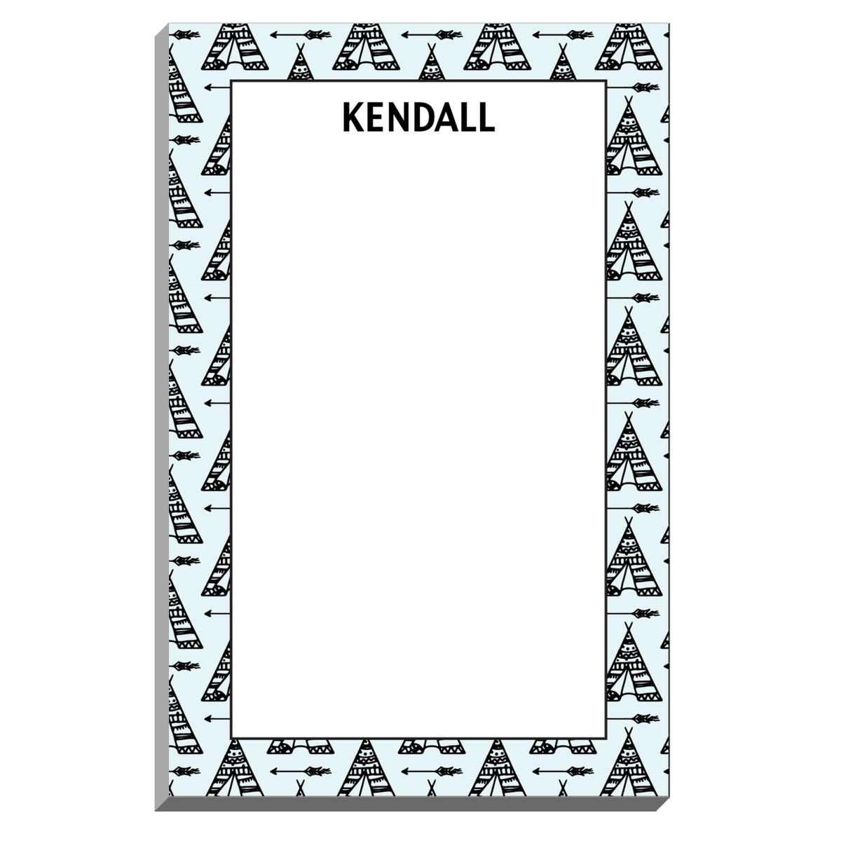 Custom Teepee Border Camp Notepads