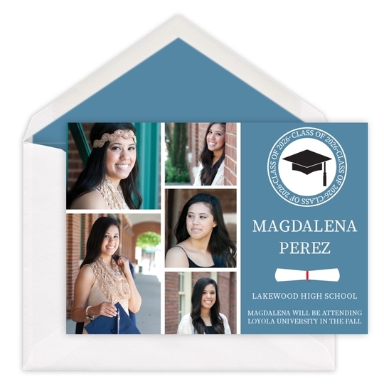 Class of 2026 Grad Stamp Photo Graduation Announcements