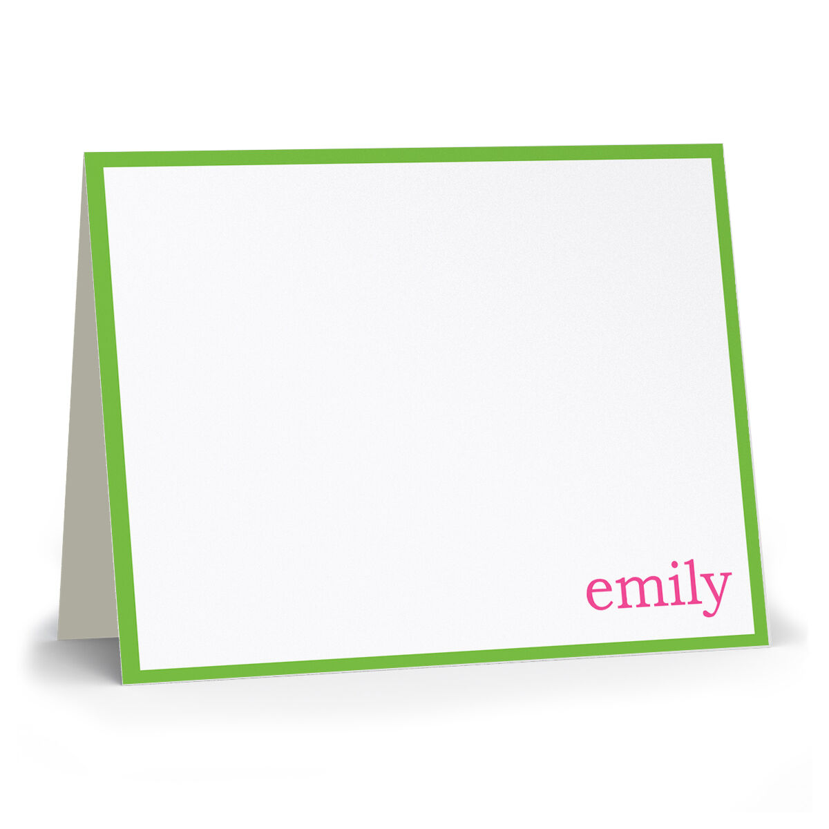 Kelly Green Folded Note Cards