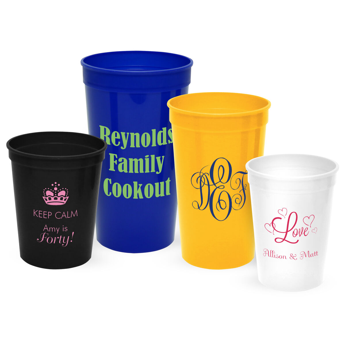 Personalized Design Your Own Stadium Cups