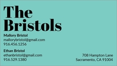 Contact Cards & Calling Cards: Personalized | The Stationery Studio