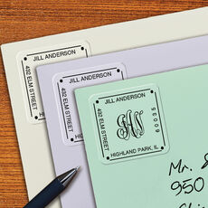 Square Return Address Labels | The Stationery Studio
