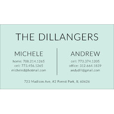 Contact Cards & Calling Cards: Personalized | The Stationery Studio
