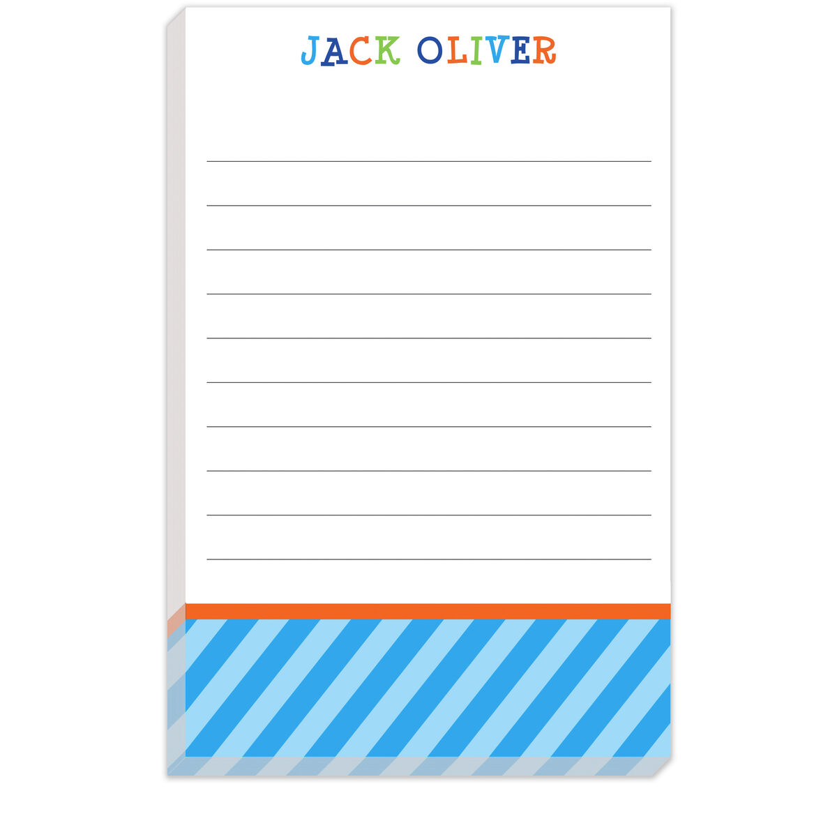Custom Funky Blue Notepads