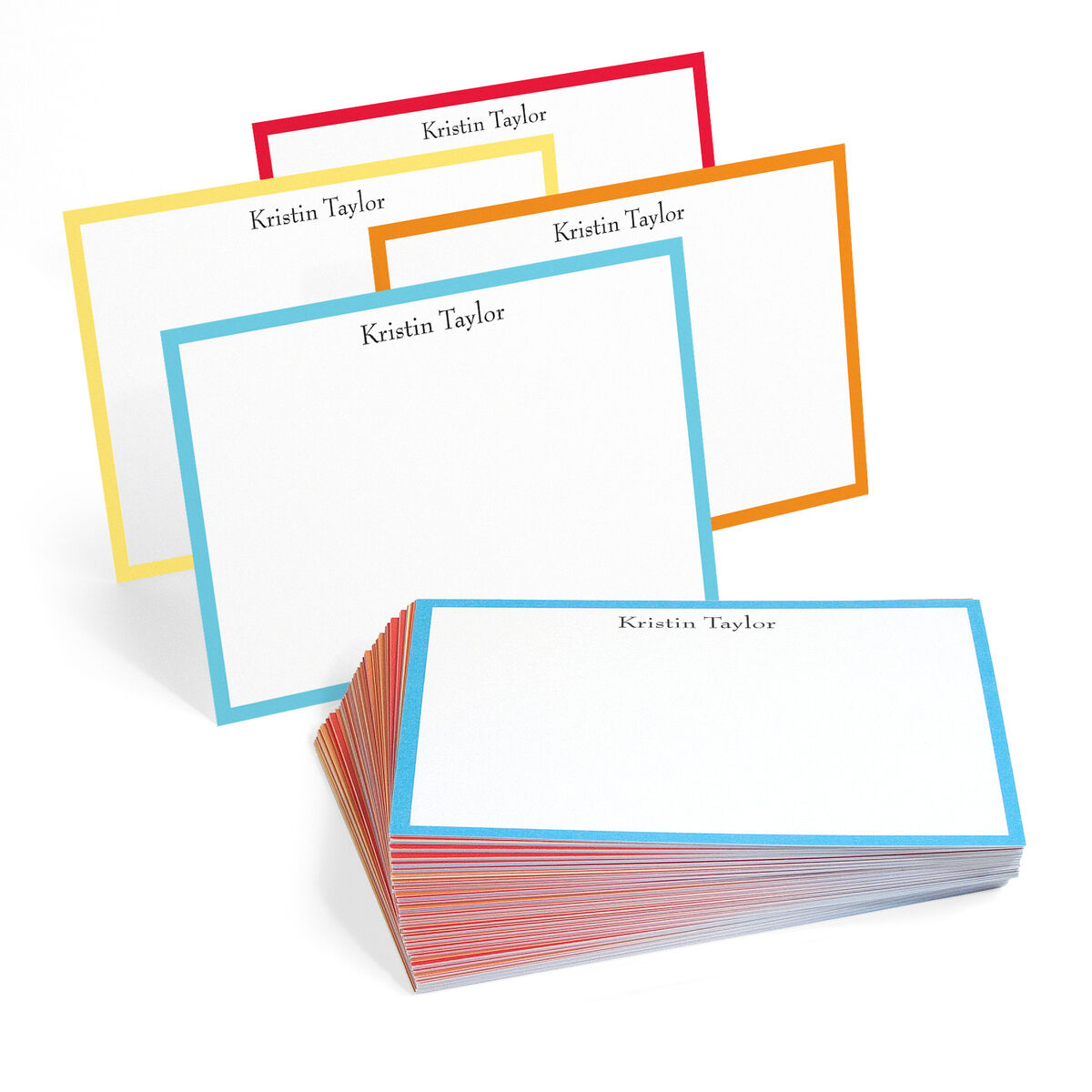 Personalized The Rio Border Flat Note Cards Collection