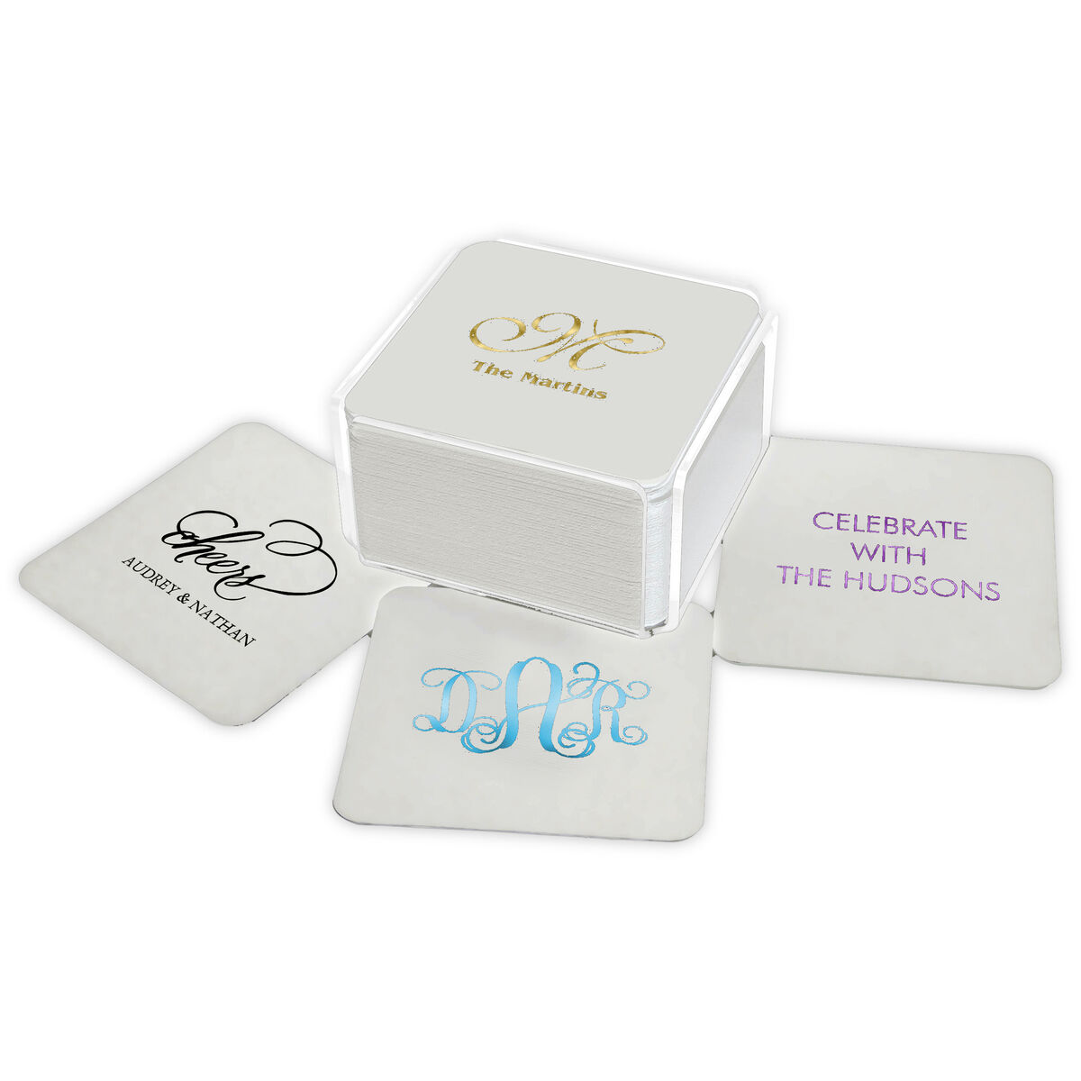 Personalized Design Your Own Square Coasters