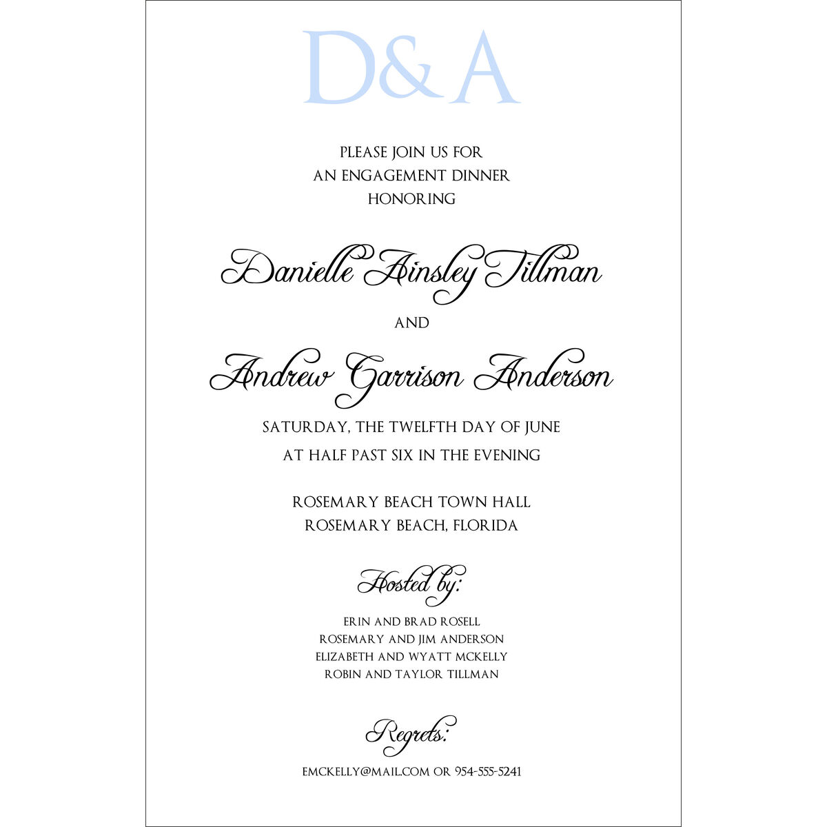 Custom Our Initial Invitations