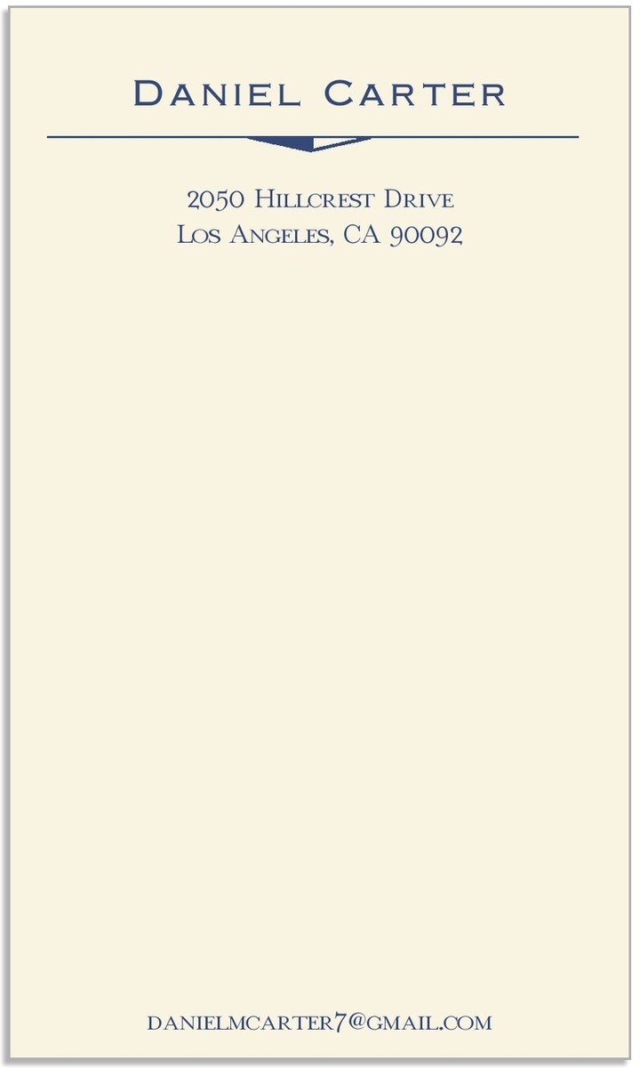 Personalized Carter Jotter Cards