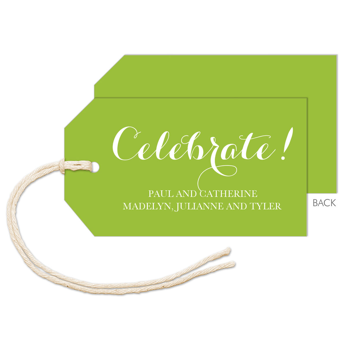 Personalized Grasshopper Horizontal Hanging Gift Tags