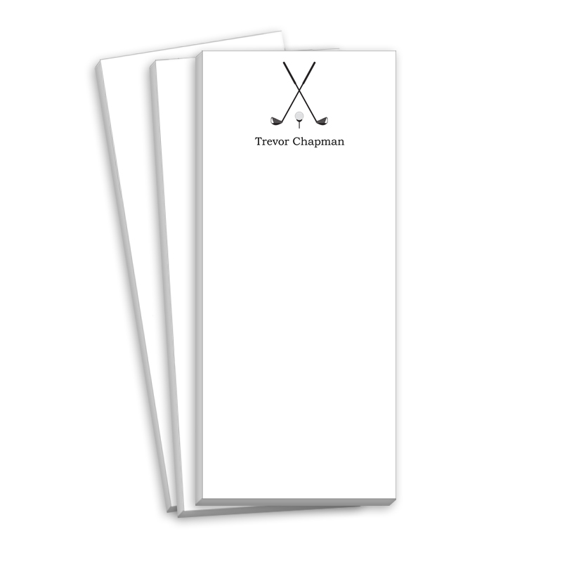 Custom Golf Club Skinnie Notepads