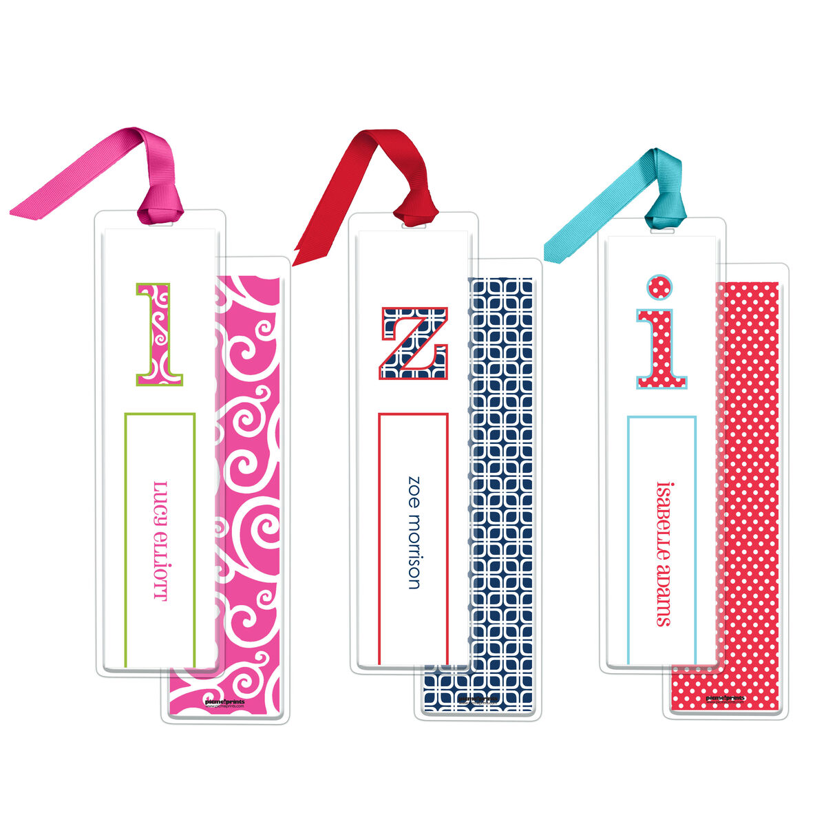 Custom Personalized Bookmarks in Your Choice of Pattern