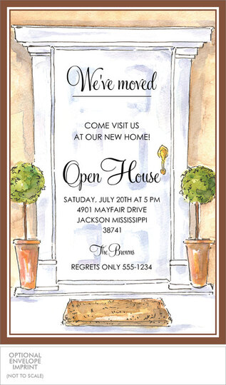 Personalized Classy Entry Open House Invitations