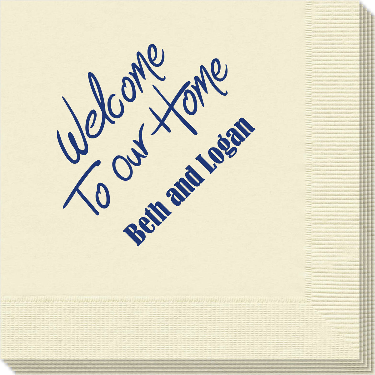 Custom Fun Welcome to our Home Napkins