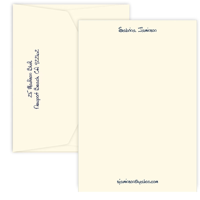 Personalized Anthony Letter Sheets (6.25 in. x 9 in.)- Raised Ink