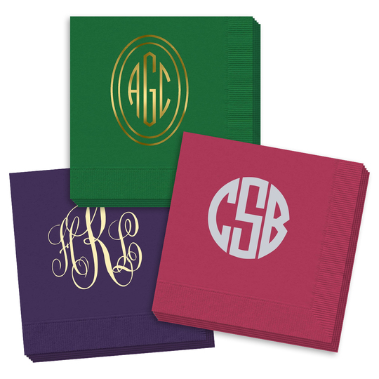 Design Your Own Monogram Napkins