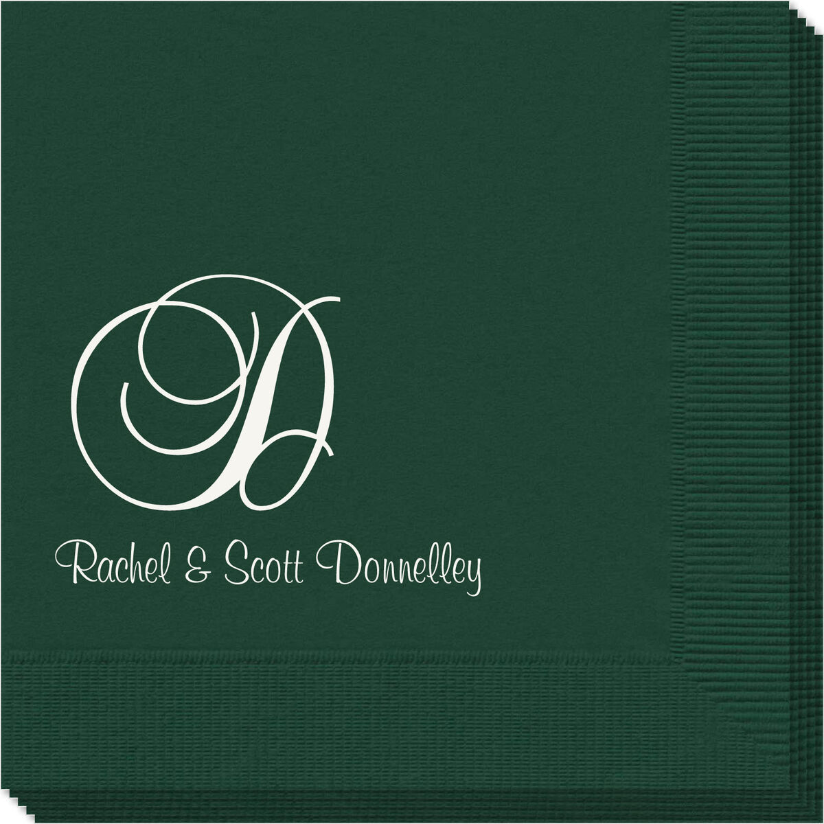 Personalized Elegant Initial Napkins