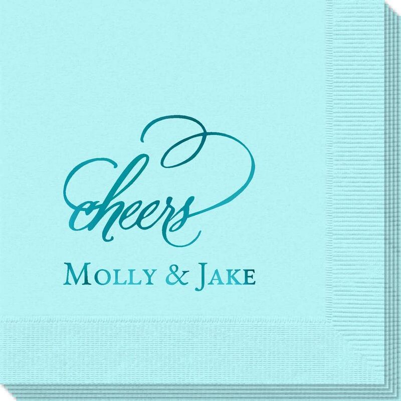 Personalized Refined Cheers Napkins