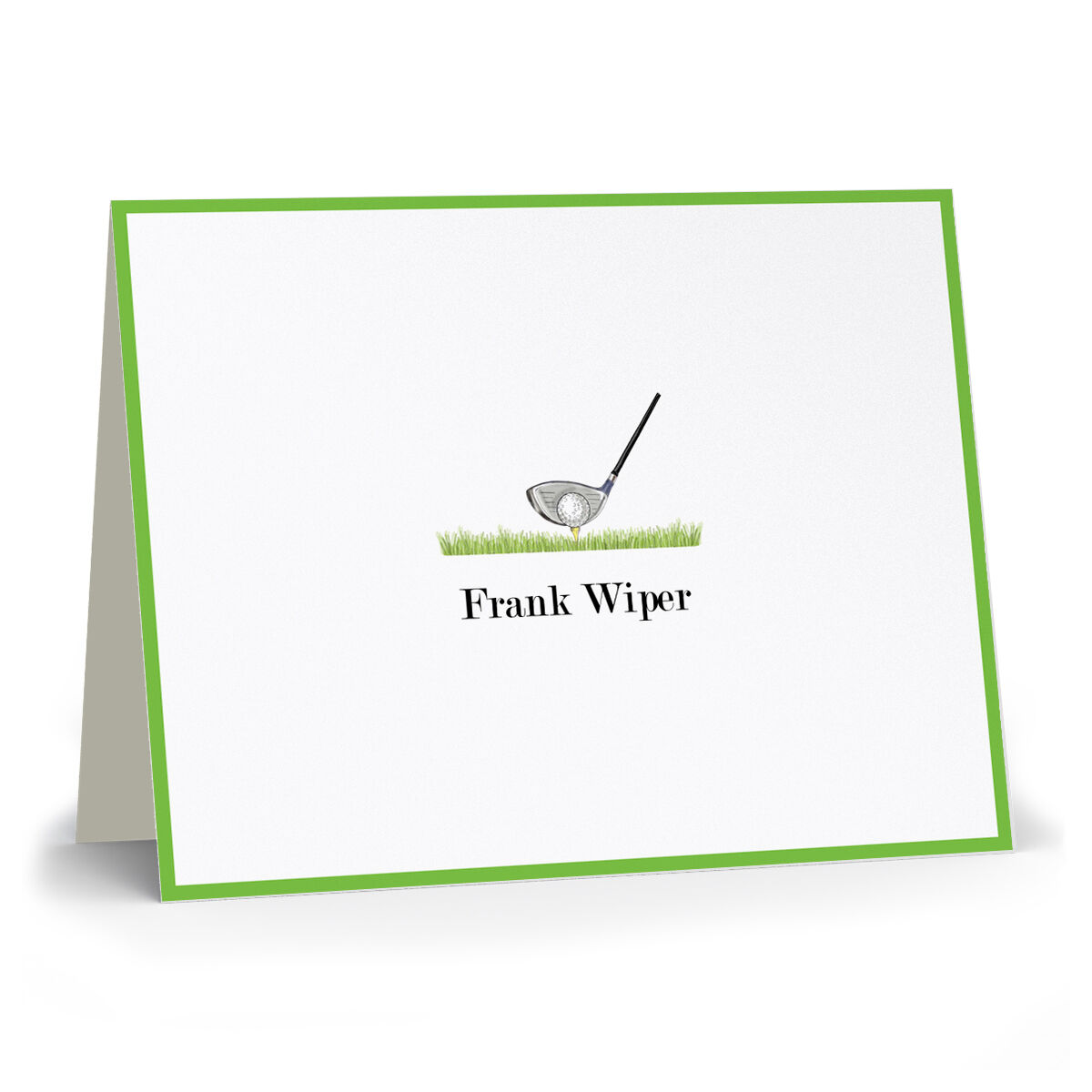 Golf Club Folded Note Cards