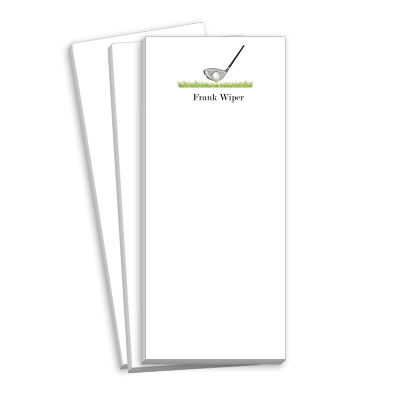 Custom Golf Club Skinnie Notepads