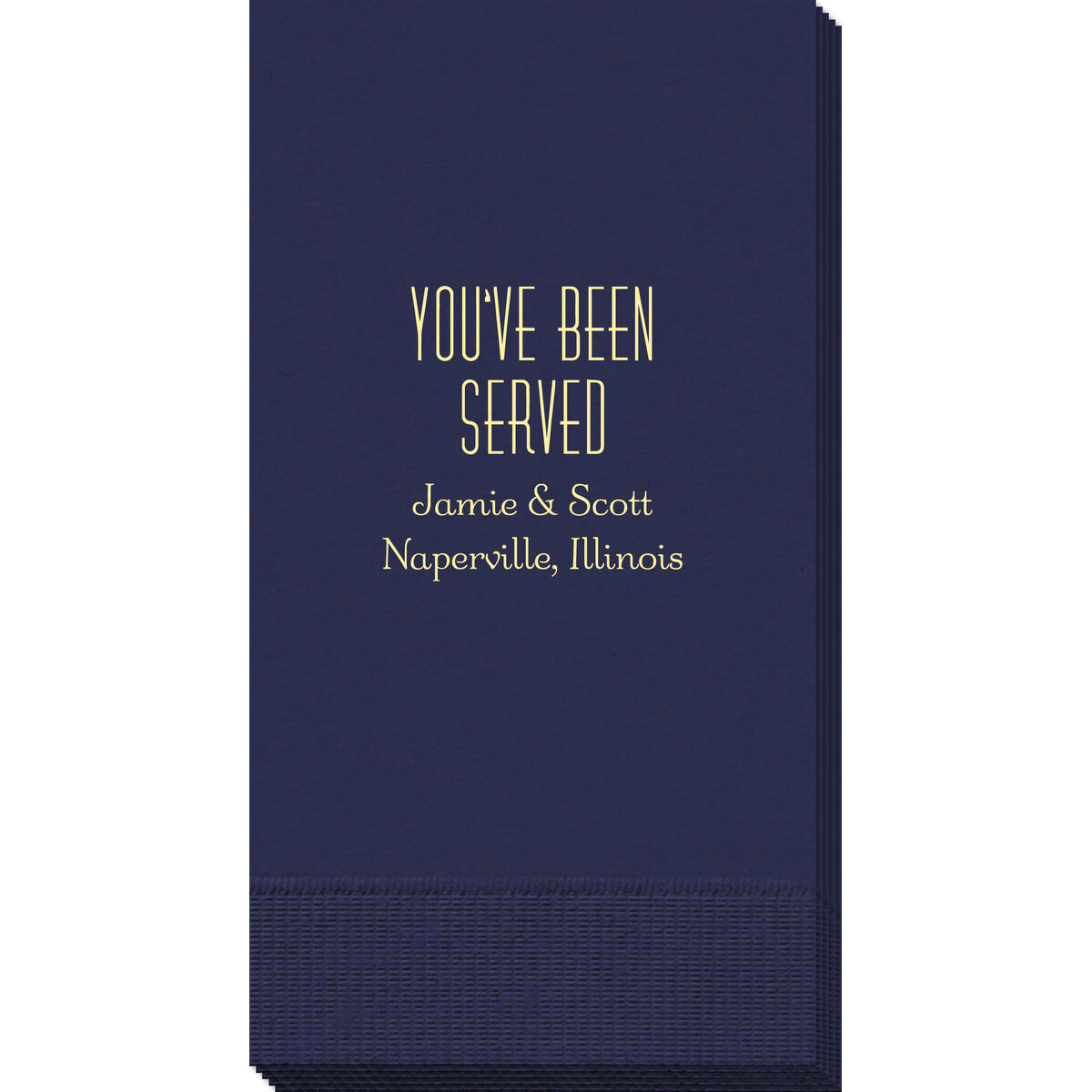 Personalized You've Been Served Guest Towels