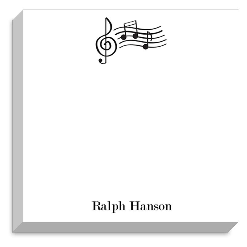 Custom Music Notes Chunky Notepad