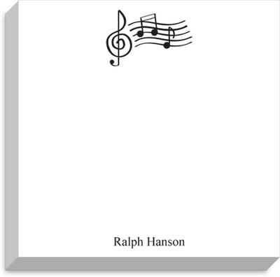 Personalized Music Notes Chunky Notepad