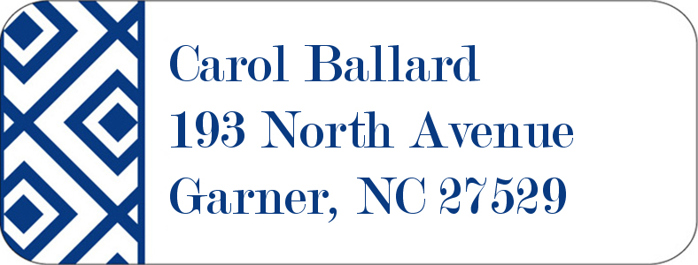 Blue Diamond Address Labels