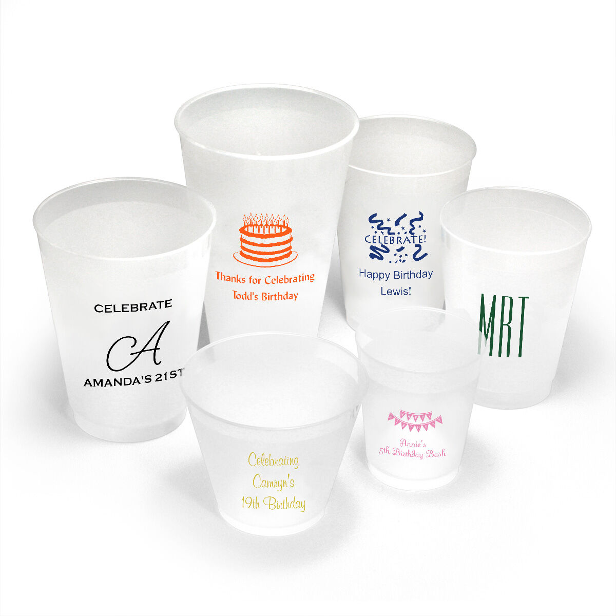 Personalized Design Your Own Birthday Shatterproof Cups