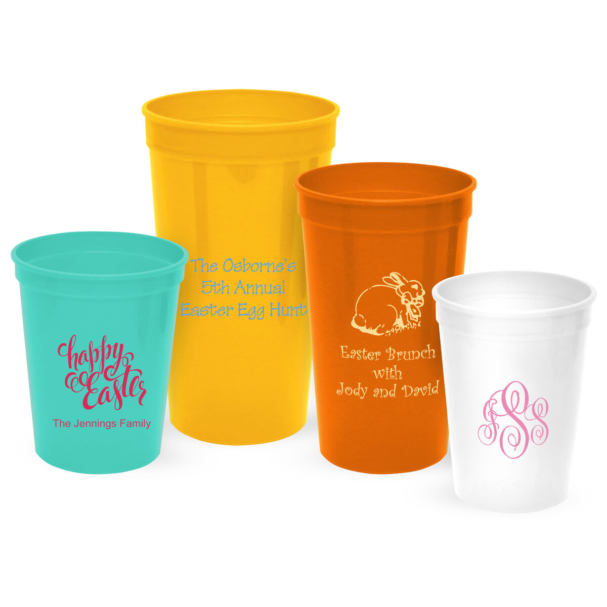 Custom Design Your Own Easter Stadium Cups