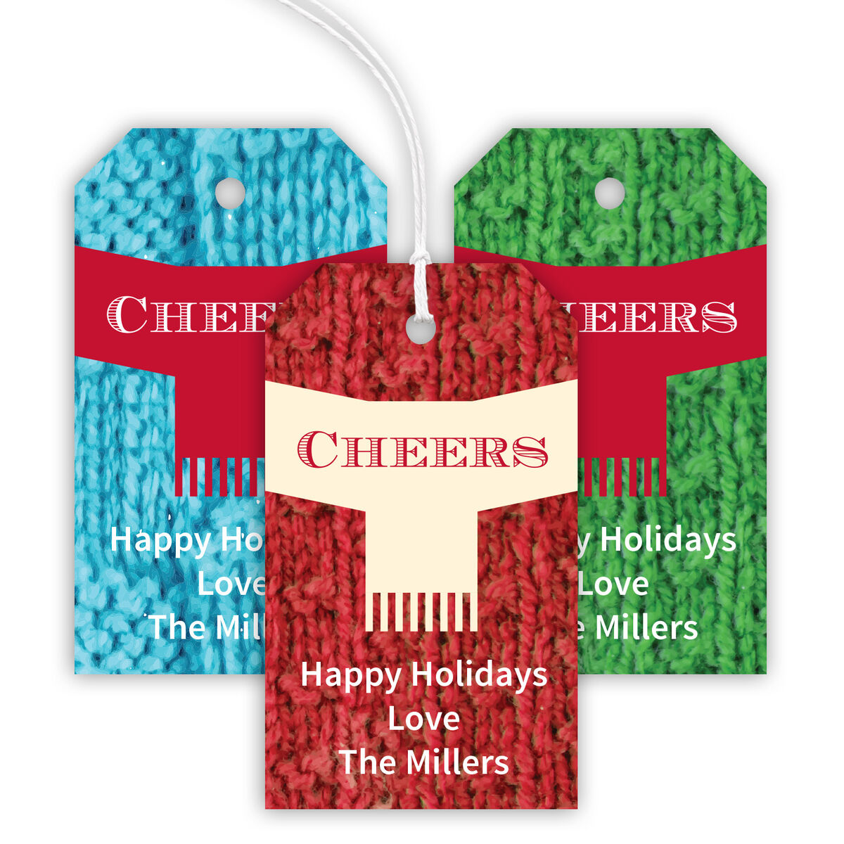 Custom Scarf Hanging Gift Tags
