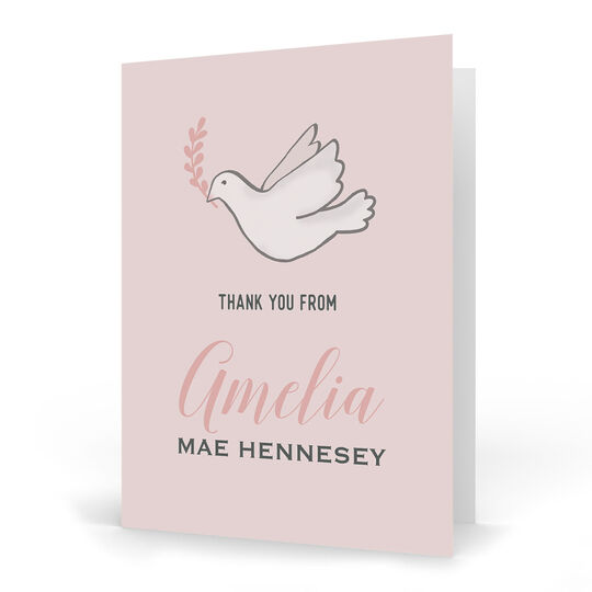 Dove Vertical Folded Note Cards