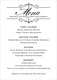 Personalized Bellissimo Menu Cards