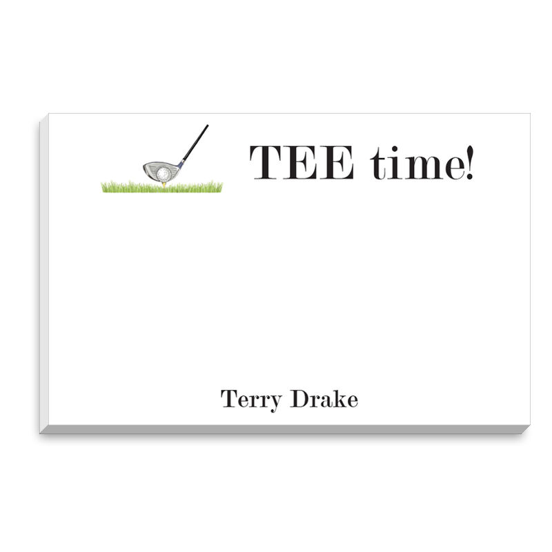 Custom Tee Time Wide Notepads