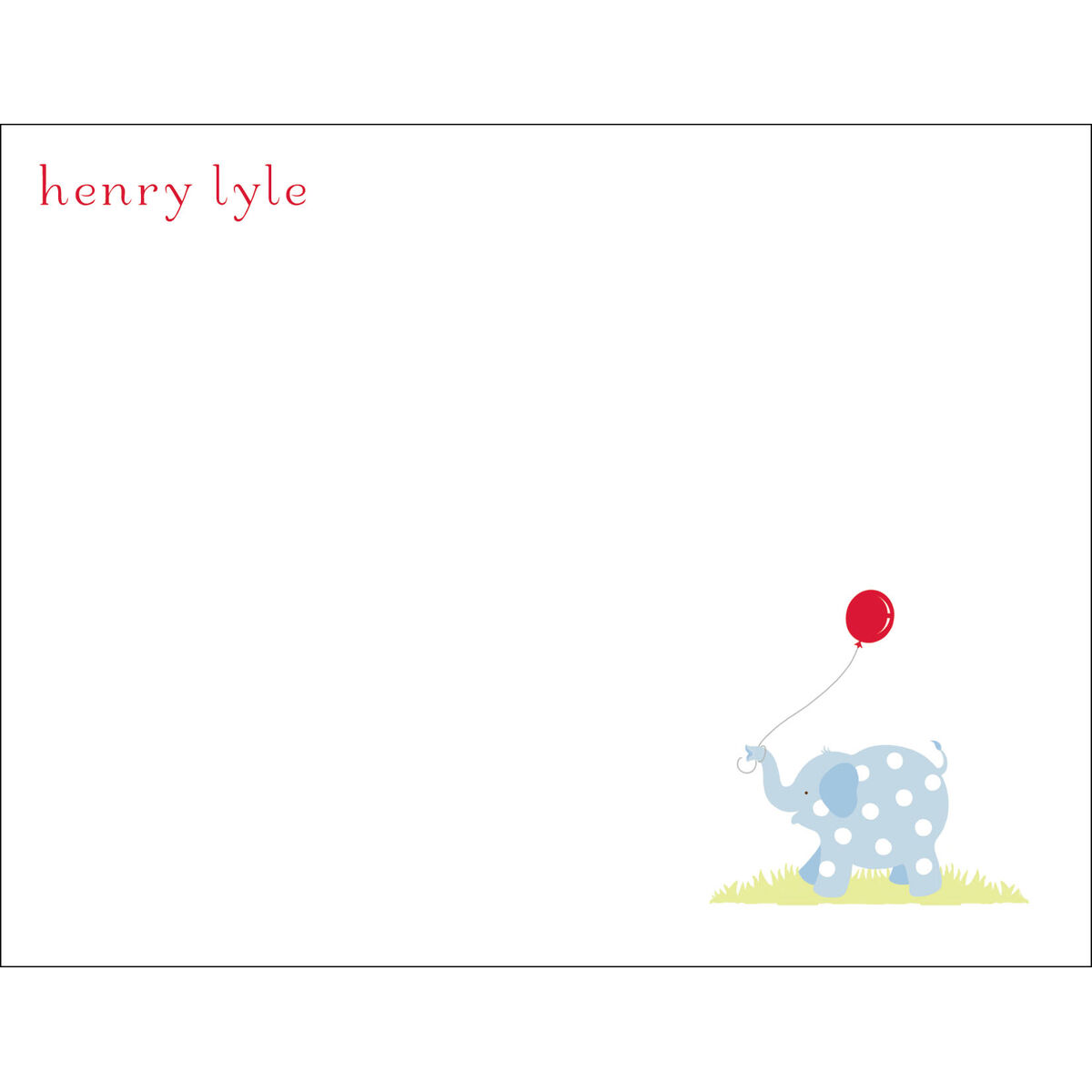 Personalized Picadilly Circus Blue Flat Note Cards