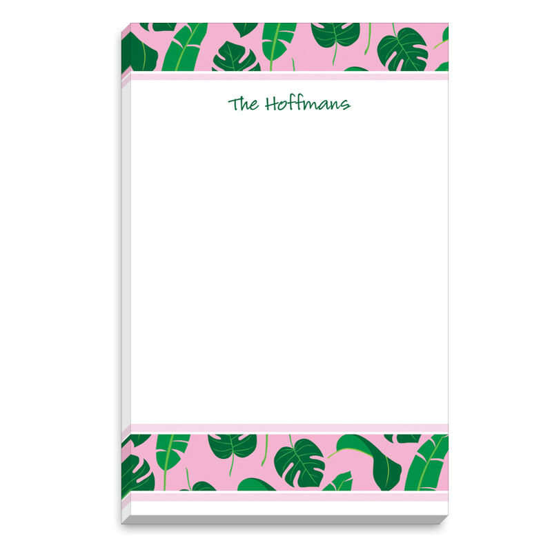 Tropical Palm Leaves Notepad