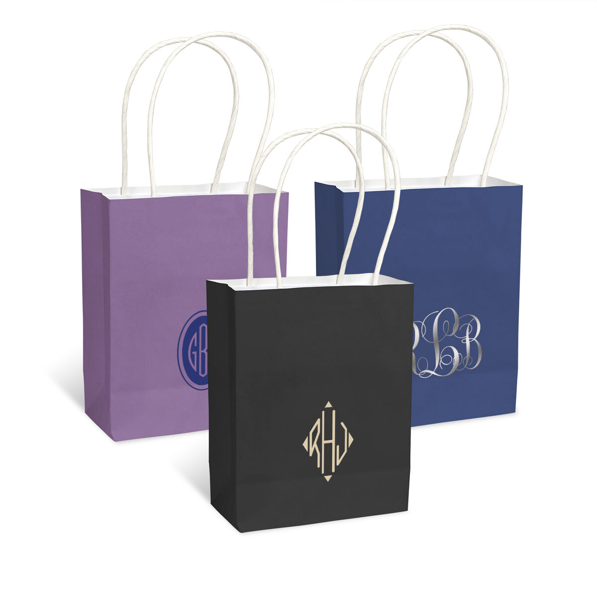 Personalized Design Your Own Monogram Mini Twisted Handled Bags