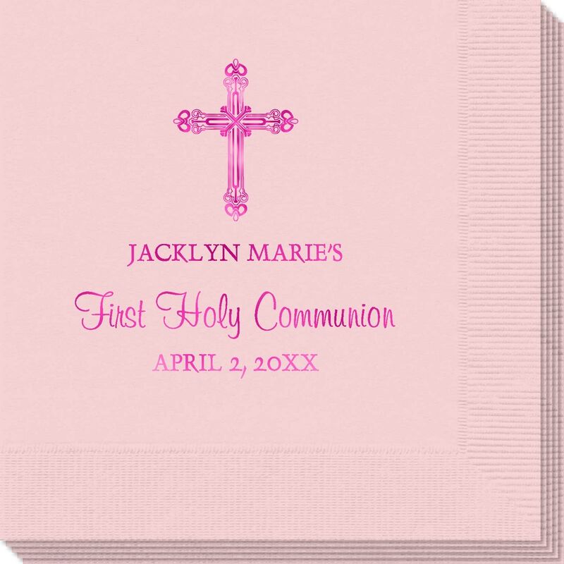 Personalized Religious Cross Napkins