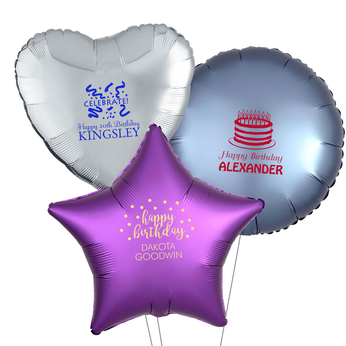 Custom Design Your Own Birthday Mylar Balloons