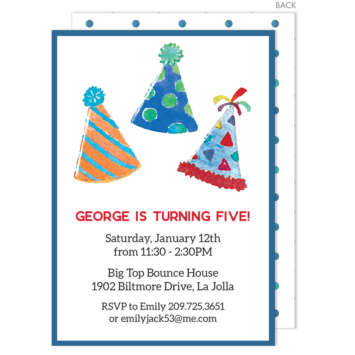 Party Hats Invitations