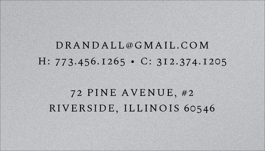 Contact Cards & Calling Cards: Personalized | The Stationery Studio