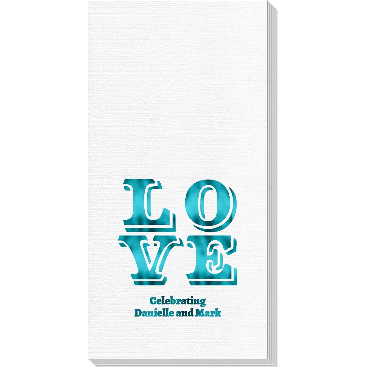 Personalized Retro Love Deville Guest Towels