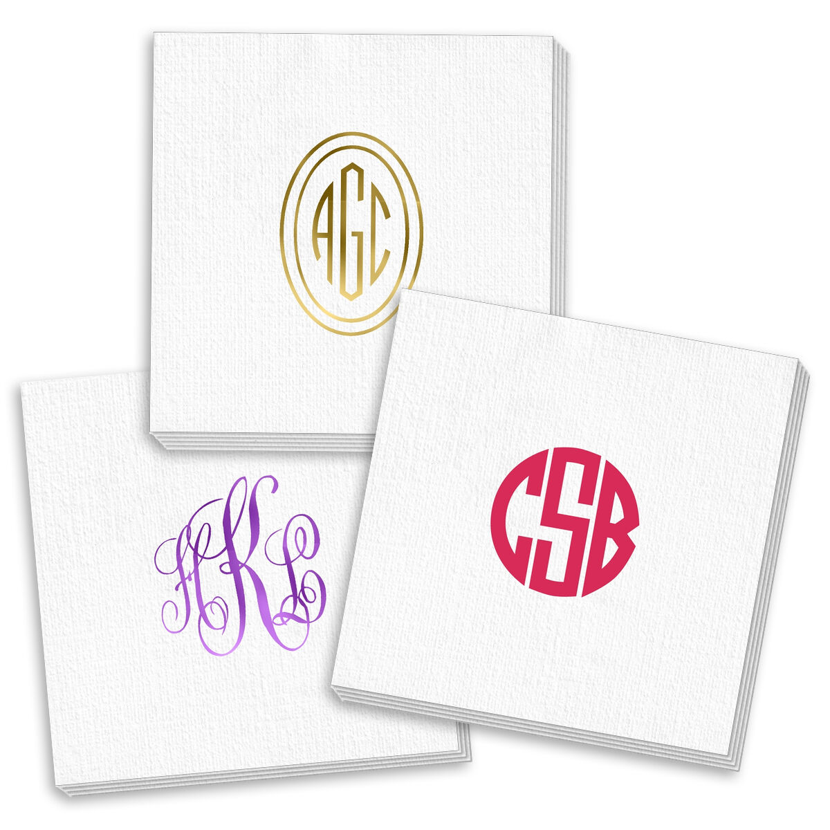 Personalized Design Your Own Monogram Deville Napkins