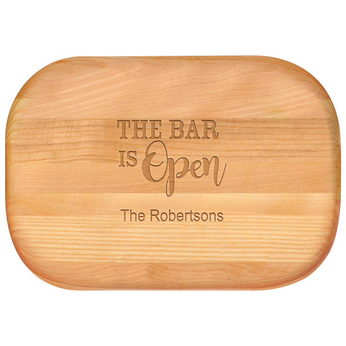 Custom The Bar Is Open Small 10-inch Wood Bar Board